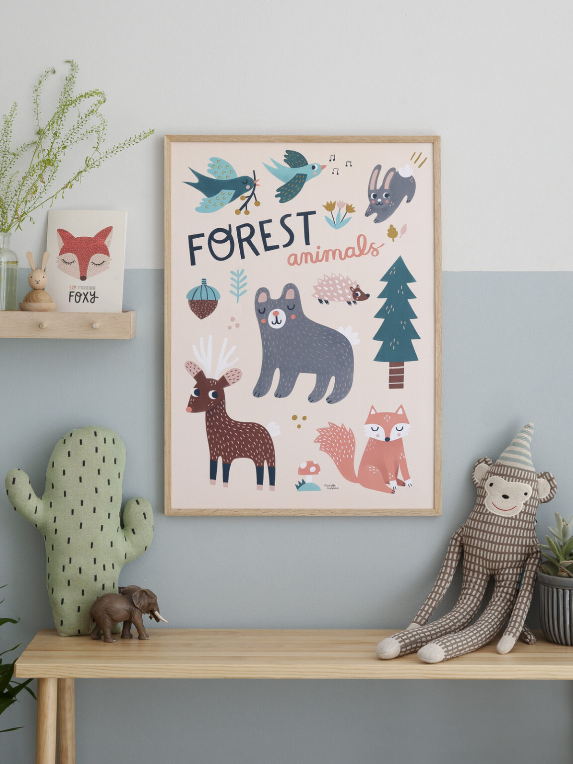 Forest Animals - poster - Michelle Carlslund Illustration