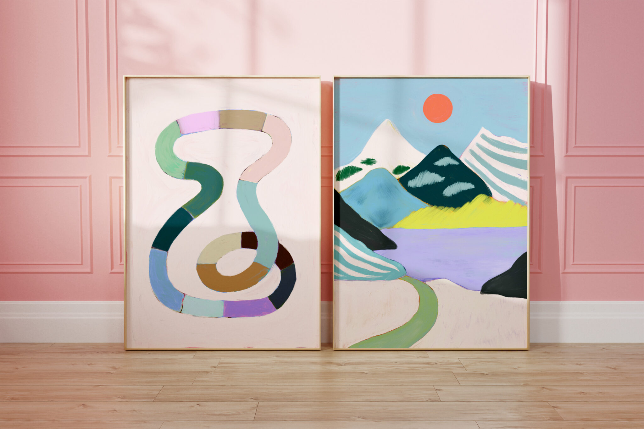 Snowscape poster - Michelle Carlslund Illustration