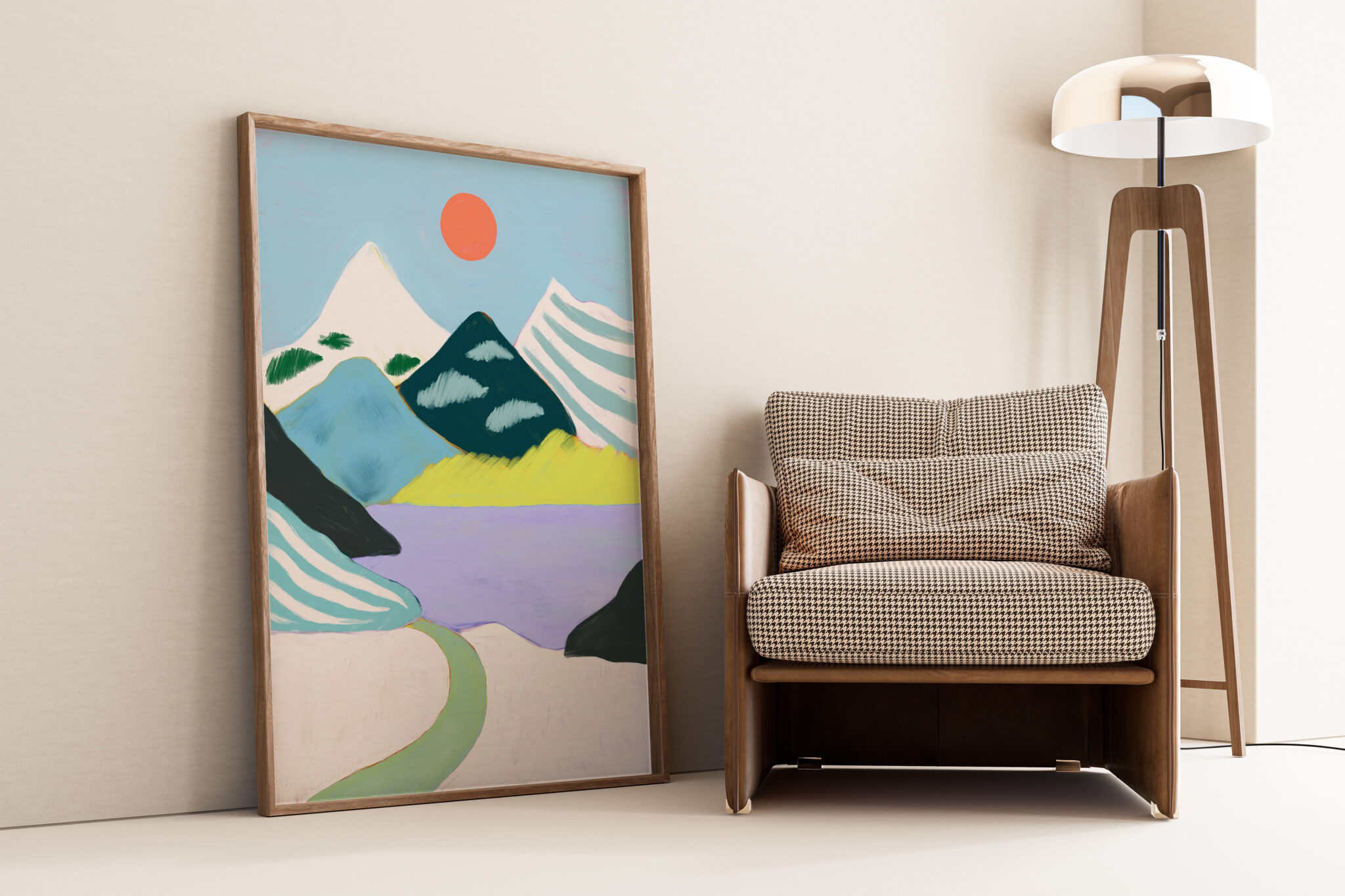 Snowscape poster - Michelle Carlslund Illustration